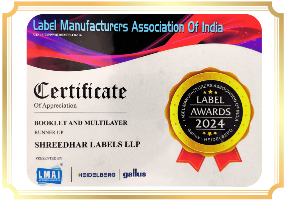 printed custom labels manufacturer - Shreedhar Labels